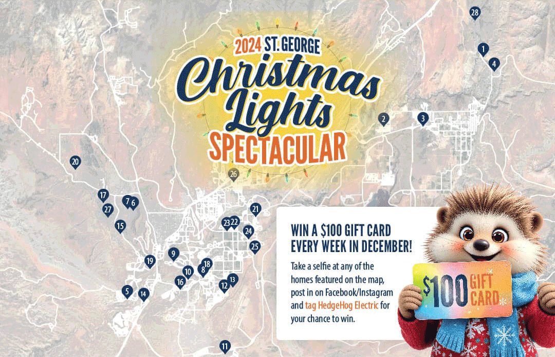 2024 Christmas Map - HedgeHog Electric